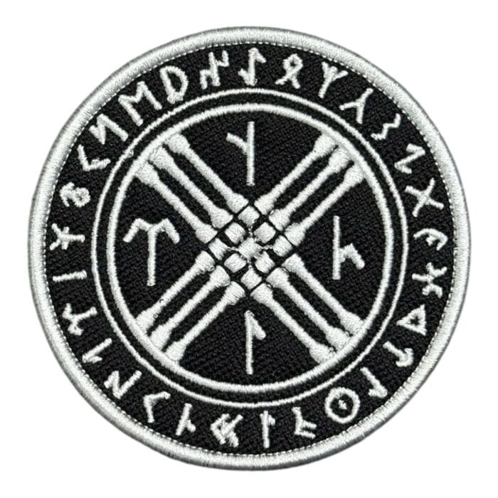 Black Gokturkish God Embroidered Patch - Ex Patch